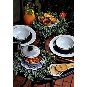 IMUSA USA (12 PACK) 0.7Qt Traditional Colombian Mini Caldero (Dutch Oven) for Cooking and Serving, 0.7 Quart, Silver (GAU-80560KIT)