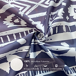 Style Quarters 3PCS Boho Duvet Cover Queen Pink and Blue Includes 1 Duvet Cover + 2 Shams Gradient Boho Duvet Cover