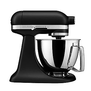 Kitchenaid Artisan Mini Plus 3.5-Qt. Tilt-Head Stand Mixer with Flex Edge Beater, Black Matte