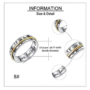 EXRANQO Flower Ring 925 Sterling Silver Wildflower Ring Inspirational Gifts Jewelry for Women