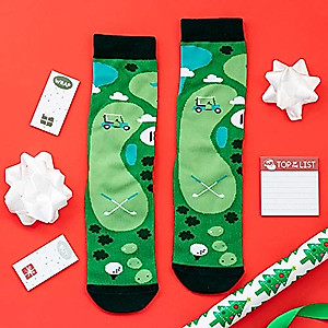I'd Rather Be Golfing - Funny Golf Socks Novelty Christmas Gift Stocking Stuffer For Men, Women and Teens