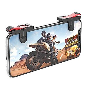 schicj133mm Mobile Game Direction Shooting Controller，Game Controller Gamepad Left Right Mobile Phone Gaming Triggers for PUBG，More Game Black