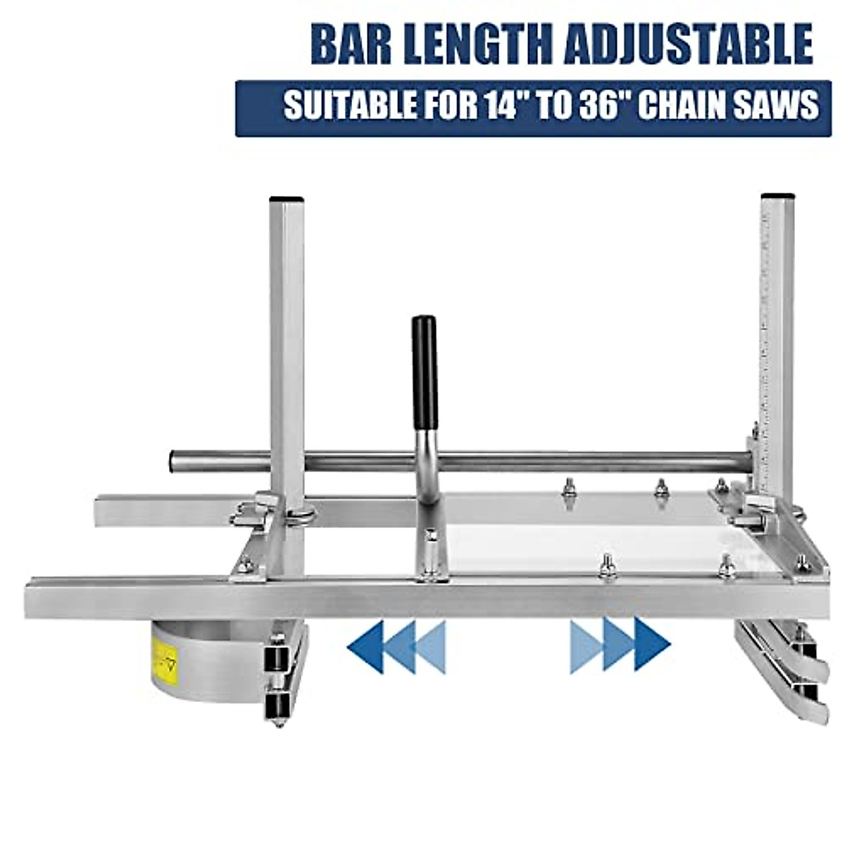 Topdeep Chainsaw Mill Aluminum Planking Milling Bar Size 14 to 36 Inches Wood Lumber Cutting Saw Mill with 9FT Portable Chainsaw Milling Rail Ladder Guide Tool…