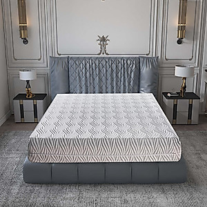 FTOPBTB King Size Mattress, 10 Inch Comfort Cooling Memory Foam Mattress in a Box, Tight Top Mattress for Motion Isolation&Pressure Relief, CertiPUR-US Certified (King)
