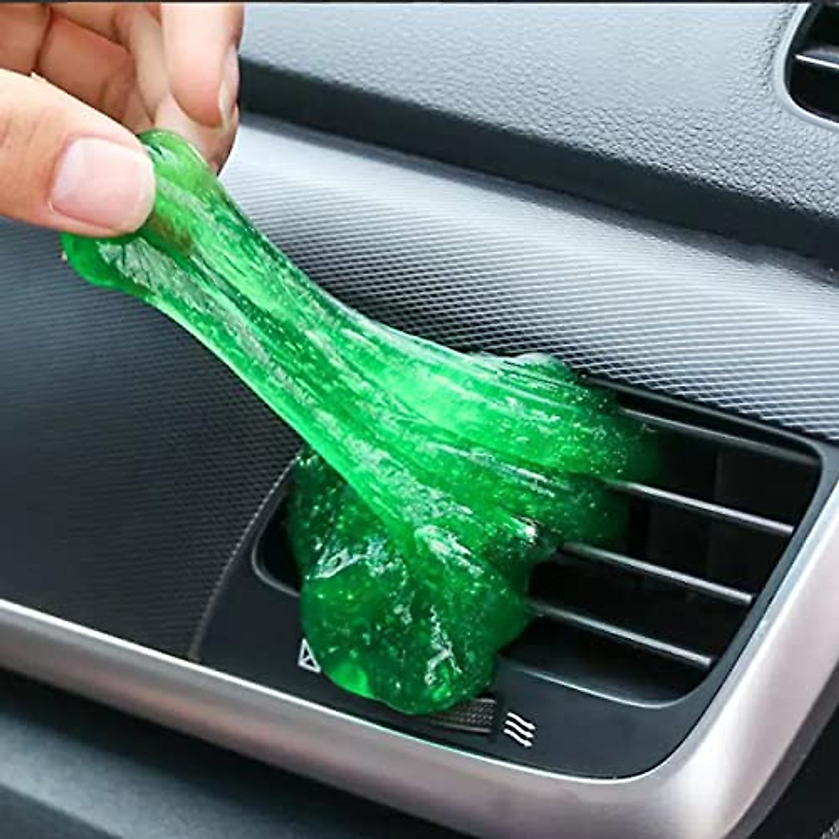 ARMARD Car Cleaning Gel Pc Laptop Keyboard Electronics Sticky Universal Interior Detailing Tool Cleaner Duster Remove Putty Dirt Debris Car Home Office Vent Console Dust 160g 1Pc Random Gel Color