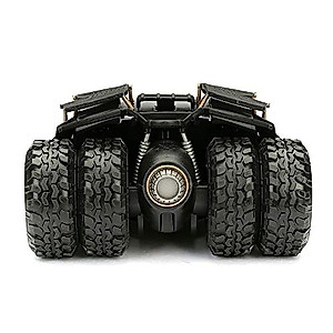 Jada Toys DC Comics 2008 The Dark Knight Batmobile With Batman figure; 1:24 Scale Metals Die-Cast Collectible Vehicle