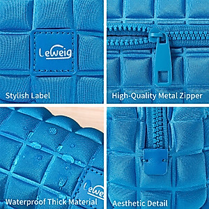 Cute Pencil Case 2023 Aesthetic Pencil Pouch, Thick Material Shockproof Pencil Bag, Kawaii Stationery Pen Bag Organizer for School College Student Teen Girls Adults - Blue