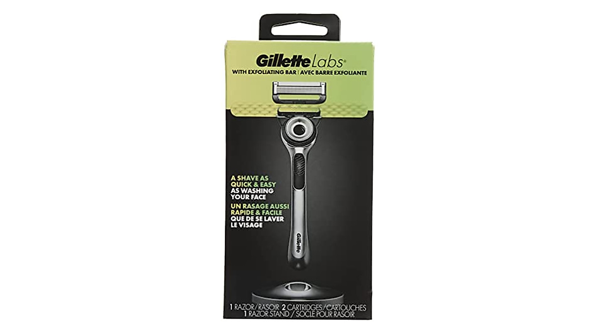 GilletteLabs Razor w/ Exfoliating Bar | Effortless Men's Shave