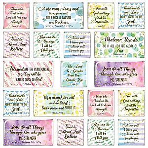 Oudain 36 Pcs Christian Magnets Inspirational Bible Verse Magnets Christmas Refrigerator Magnets Motivational Scripture Quotes Magnet Mini Bulk Fridge Magnets for Xmas Gifts Locker Decor Supplies