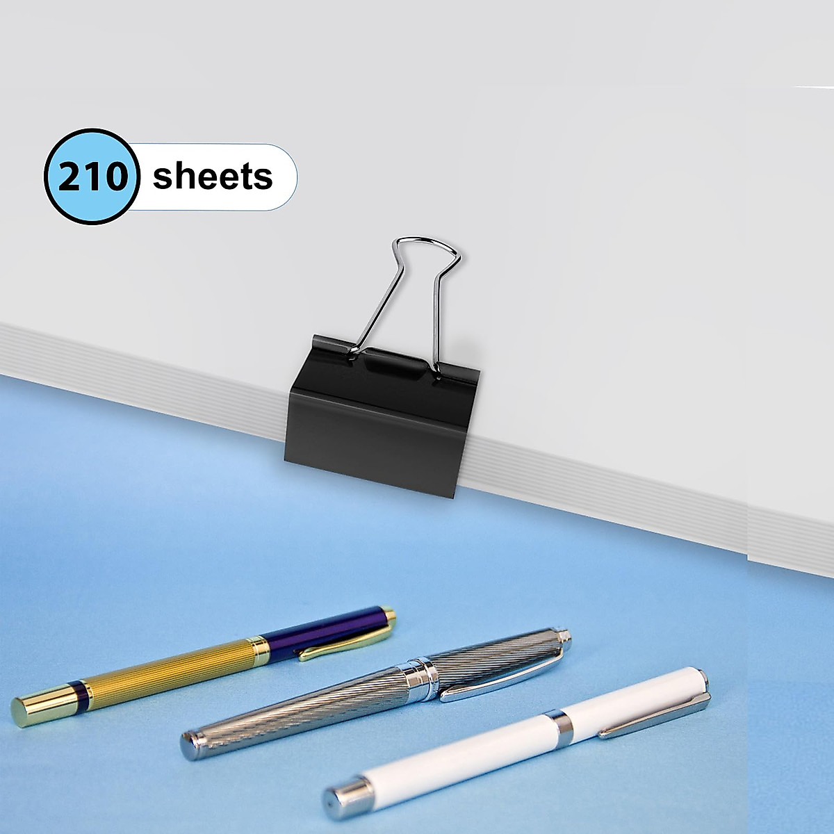 40 Pcs Extra Large Binder Clips 2 Inch for Office