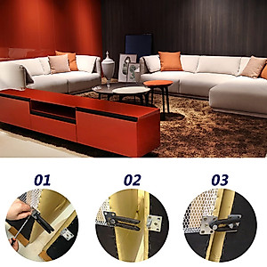 Carkio Sectional Couch Connector, 2 X Metal Sofa Joint Alligator Style Sectional Couch Connector