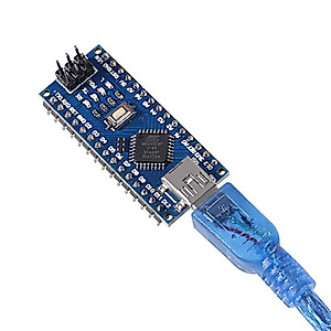 ALMOCN 2pcs for Nano V3.0 Module ATmega328P 5V 16MHz CH340G Chip Microcontroller Development Board USB Cable for Arduino