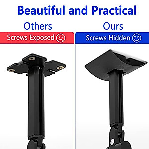 Speaker Wall Mount Ceiling Speaker Mount for Samsung SWA-9200S SWA-9100S SWA-9000S SWA-8500S Rear Speakers, Tilt and Swivel Adjustable Speaker Mount for Samsung 8500S 9000S 9100S Speaker Bracket
