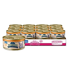 Blue Buffalo Wilderness Wild Delights High Protein Grain Free, Natural Adult Minced Wet Cat Food, Chicken & Turkey 5.5 oz cans (Pack of 24)