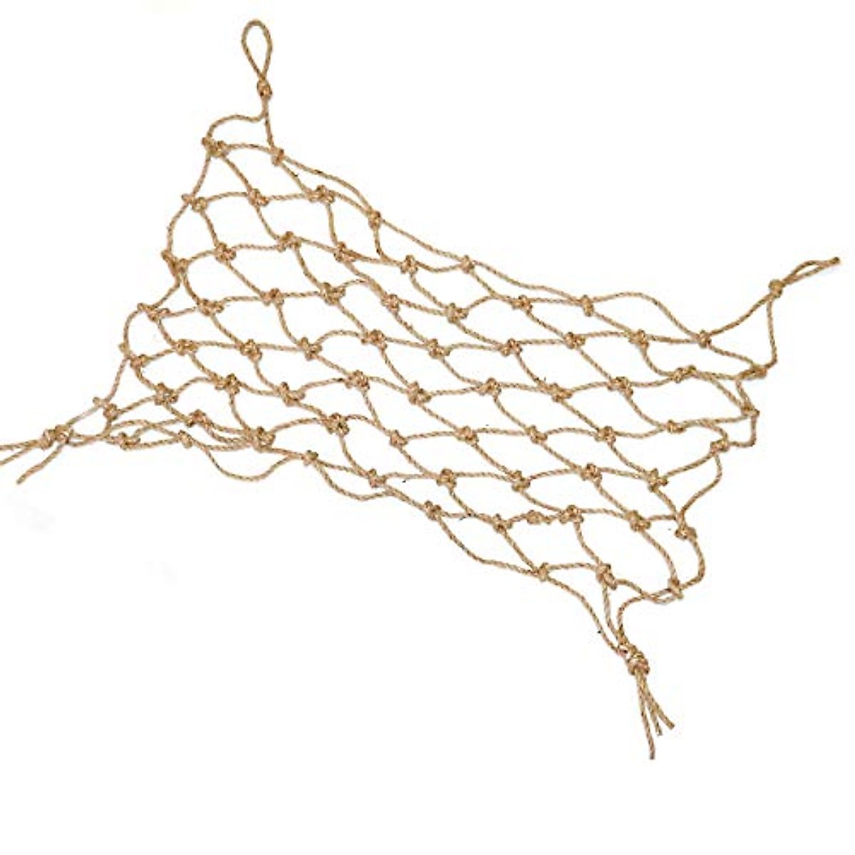 Besimple Parrot Bird Rope Hammock Swing Thick Chew Climbing Net Hemp Rope Ladder Toy Play Gym Hanging Swing Net(24''X20'')