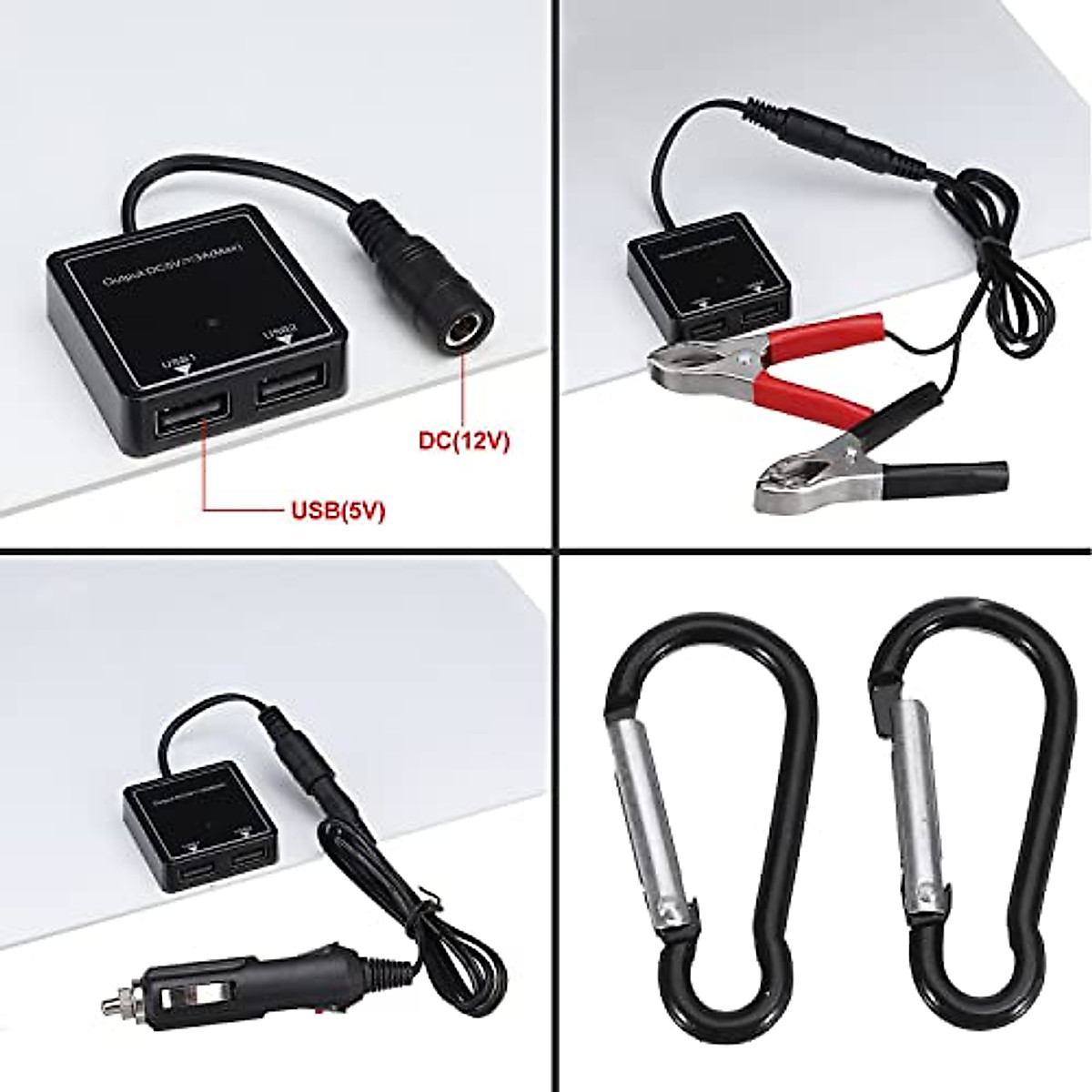 PHASFBJ 2PCS Solar Panel 100W Solar Panel Kit, Flexible Solar Panels, High Efficiency Monocrystalline Solar Battery Panel for Homes Boat Cycle Camping,50a Controller