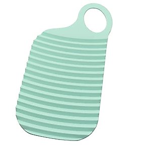 Washboard PZRT 1pcs Hand-held Mini Washboard Green Mini Plastic Washboard Non-slip Washing Table for Children, Laundry Accessories, Socks, Cleaning Tools