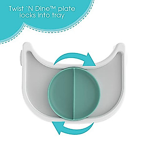 Summer Deluxe Learn-to-Dine Feeding Seat – Infant and Toddler Feeding Chair and Booster Seat with Tray and 2 Snap-in Plates