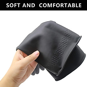 Uxglove Chemical Resistant Gloves, Work Heavy Duty Industrial Rubber Gloves,12.2",Black 1 Pair