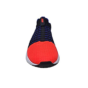 Nike Women's React Phantom Run Flyknit 2, Black/Bright Crimson, 8.5