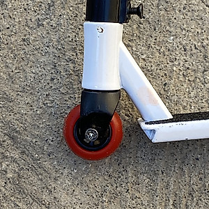 Yllo Professional Finger Scooter Toy Made of Alloy Metal with Changeable bar Grips, Rubberized Wheels, and Two Piece Fork. for use Fingerboard Obstacles, Fingerboard Parks, and competitions. - White