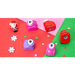 LoveInUSA Punch Craft Set, 10Pack Hole Punch Shapes Craft Hole Punch Scrapbooking Supplies Shapes Hole Punch Flowers Butterflies Great for Crafting & Fun Projects