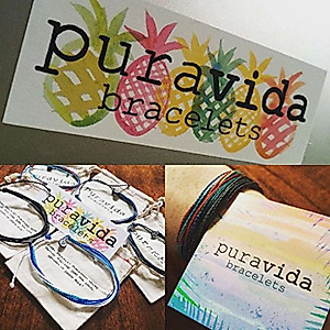 Pura Vida Black Anklet 100% Waterproof, Wax-Coated with Iron-Coated Copper Charm