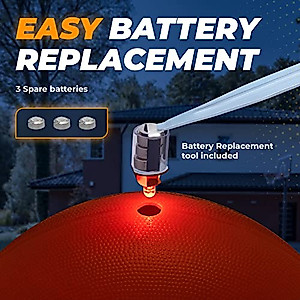 NIGHTMATCH Glow in The Dark Football - Ultra Bright Waterproof LED Light Up Football - Pump & Batteries incl. - Official Size 6 LED Football for Indoor & Outdoor - Ideal Gift for Kids, Youth & Adults