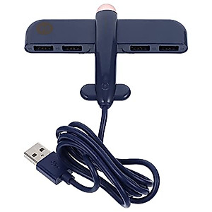 Hemobllo Airplane Shaped USB Hub- Cute USB Hub, Air Plane Extension Line Converter Charger for Desktop Computer, Computer Accessories 1 PC USB Hut 4 Ports (Blue)