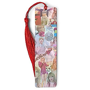 Bookmarks Ruler Metal Taylor Bookography Swift Measure Collage Tassels Bookworm for Christmas Ornament Bibliophile Markers Reading Bookmark Book Gift