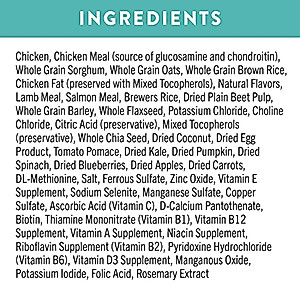 NUTRO ULTRA Senior High Protein Natural Dry Dog Food with a Trio of Proteins from Chicken, Lamb and Salmon, 30 lb. Bag