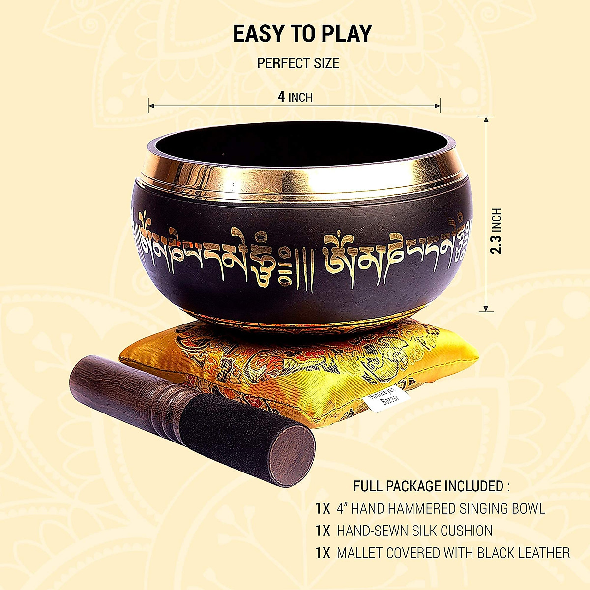 Tibetan Singing Bowl Easy To Play Bundle