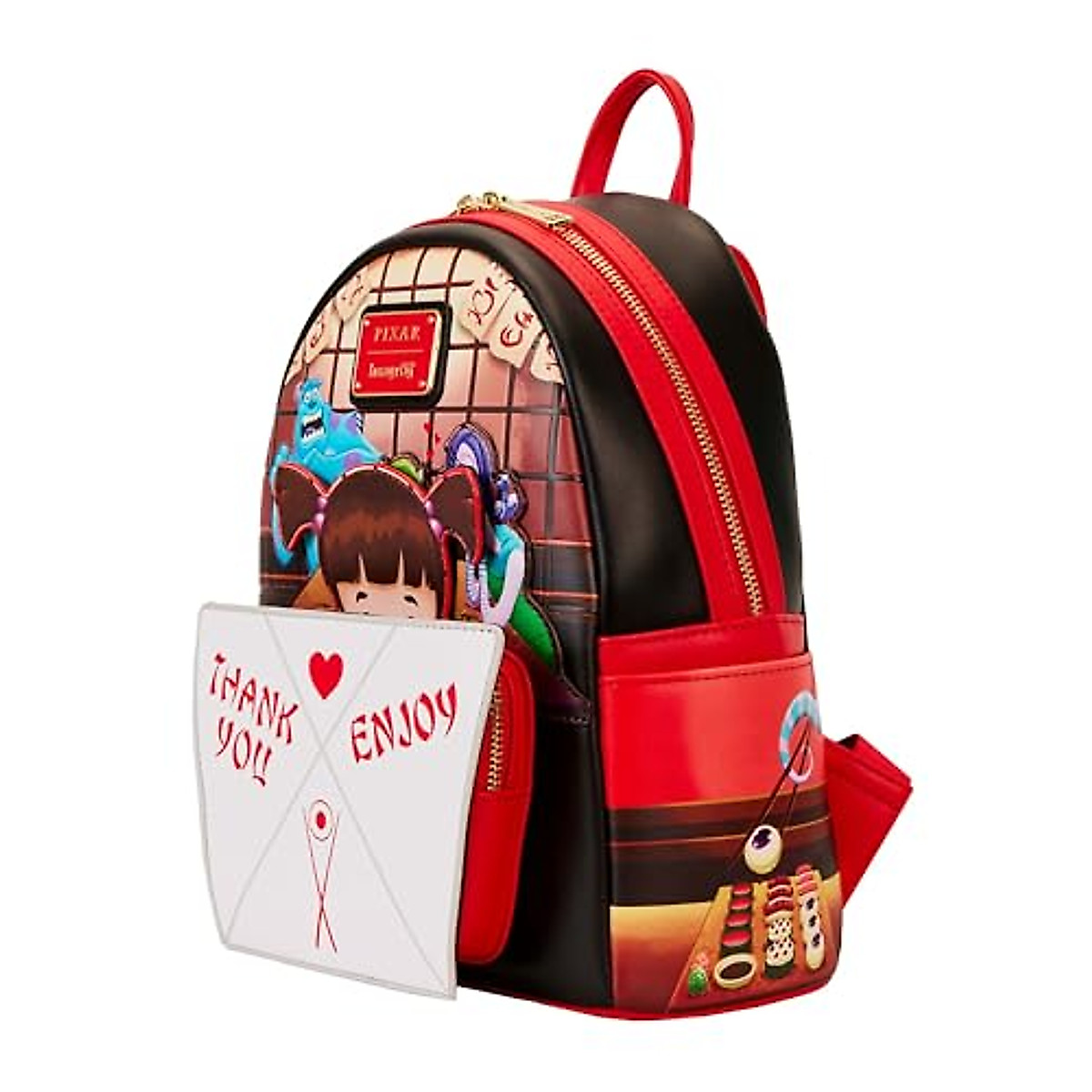 Loungefly Disney Monsters, Inc. Harryhausen's Takeout Boo Pop-Up Mini Backpack
