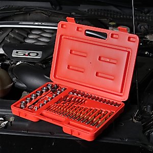 ABN 50pc Screw Bit Extractor and Assorted Drill Bit Kit - Damaged Screw Extractor Impact Bits with Bolt Extractor Set