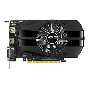 ASUS Geforce GTX 1050 2GB Phoenix Fan Edition DVI-D HDMI DP 1.4 Gaming Graphics Card (PH-GTX1050-2G) Graphic Cards