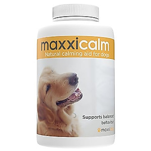 maxxipaws maxxicalm Natural Calming Supplement for Dogs - 120 Non-Drowsy Tablets