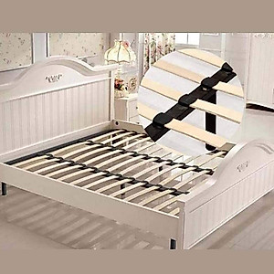 XIAONAN 24Pcs 55mm x 9mm Plastic Bed Slat Cover Replacement Holder Caps for Holding Securing Wooden Slats Bed Base (12pcs End Caps + 12pcs Centre Caps)