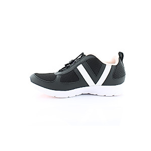 Vionic Women's Brisk Maren Leisure Sneakers - Supportive Walking Shoes That Include Three-Zone Comfort with Orthotic Insole Arch Support, Medium and Wide Fit Black 7 Medium US