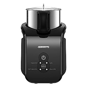 KIDISLE Electric Milk Frother and Steamer with Warm Function, 4 in 1 Automatic Milk Warmer Heater, Hot and Cold Foam Maker for Coffee Latte Cappuccino, Hot Chocolate, 300ml/10oz