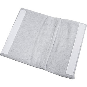 The Breast & Chest Buddy - Seatbelt Cushion for Open Heart Surgery, Mastectomy and Chest Reconstruction Sites - Solid Gray with Heart