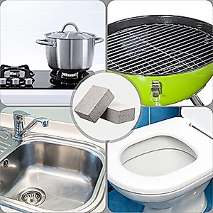 24 Pcs Pumice Stone for Cleaning, Grill Griddle Pumice Stone Brick Block Cleaner, Ecological Barbecue Griddle Cleaning Brick Pumice Stone for Removing Stains, BBQ, Rack, Flat Top Cookers, Pool, Toilet