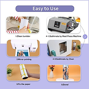 A-SUB Sublimation Tumbler, 20 OZ Skinny Straight White Tumbler for Sublimation, Double Wall Insulated Tumbler with Straw and Lid, 4 Pack Blank Tumblers Individually Boxed