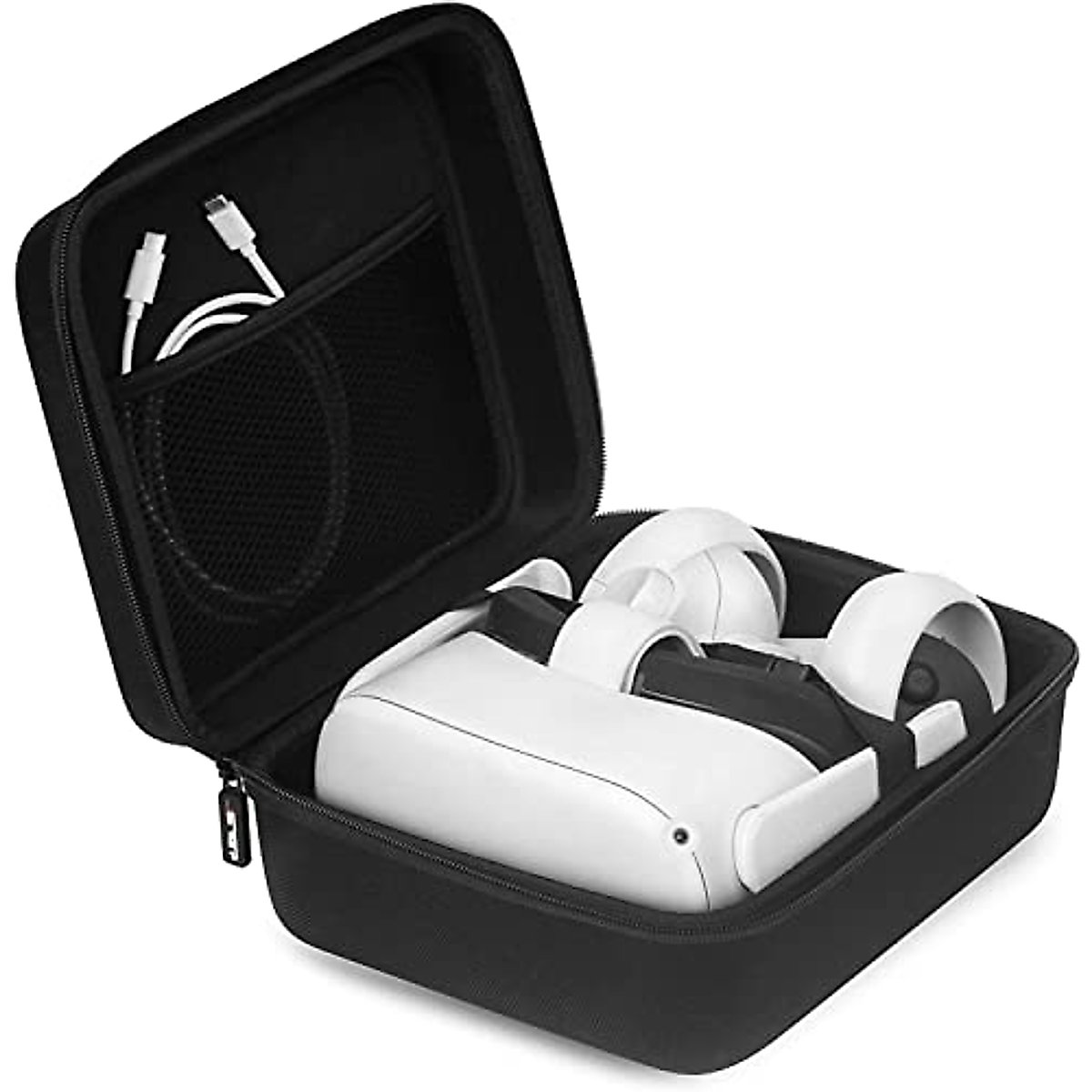 Hard Case for Meta Quest 2 JSVER Carrying Case for Quest/Quest 2/ Oculus Go/Samsung Gear Virtual Reality and Headset Gamepad Game Controller Kit, Home Storage, Travel Case for Meta/Oculus Quest 2