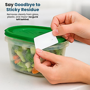 Jokari Label Erasable Food Labels with Markers, 70 Assorted Labels