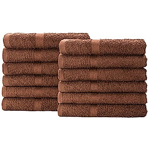Simpli-Magic 79223 Brown Hand Towels, Size: 16” x 27”, 12 Pack