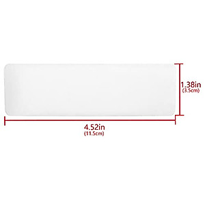 Geekria Protein Leather Headband Pad Compatible with AKG K845BT, K845, K545 Headphone Replacement Headband/Headband Cushion/Replacement Pad Repair Parts (White)