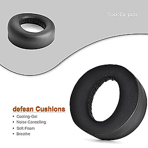 PS5 Cooling Gel Ear Pads - defean Replacement Ear Cushion Cover Cushion Compatible with Sony ps5 Wireless Headphone, Pulse 3D Wireless Headset, Vsilky Cool Fabric, High-Density Noise Cancelling Foam