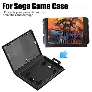 5 Pcs Game Case, for Sega Genesis Game Cartridge Empty Shell Box Case Replacement Accessories