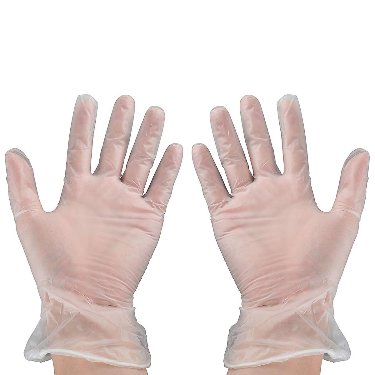 Lurrose 1 Box Rubber Gloves Transparent Handwear Mitten Tattoo Gloves for Home Nail Beauty Food Kitchen Cooking Cleaning