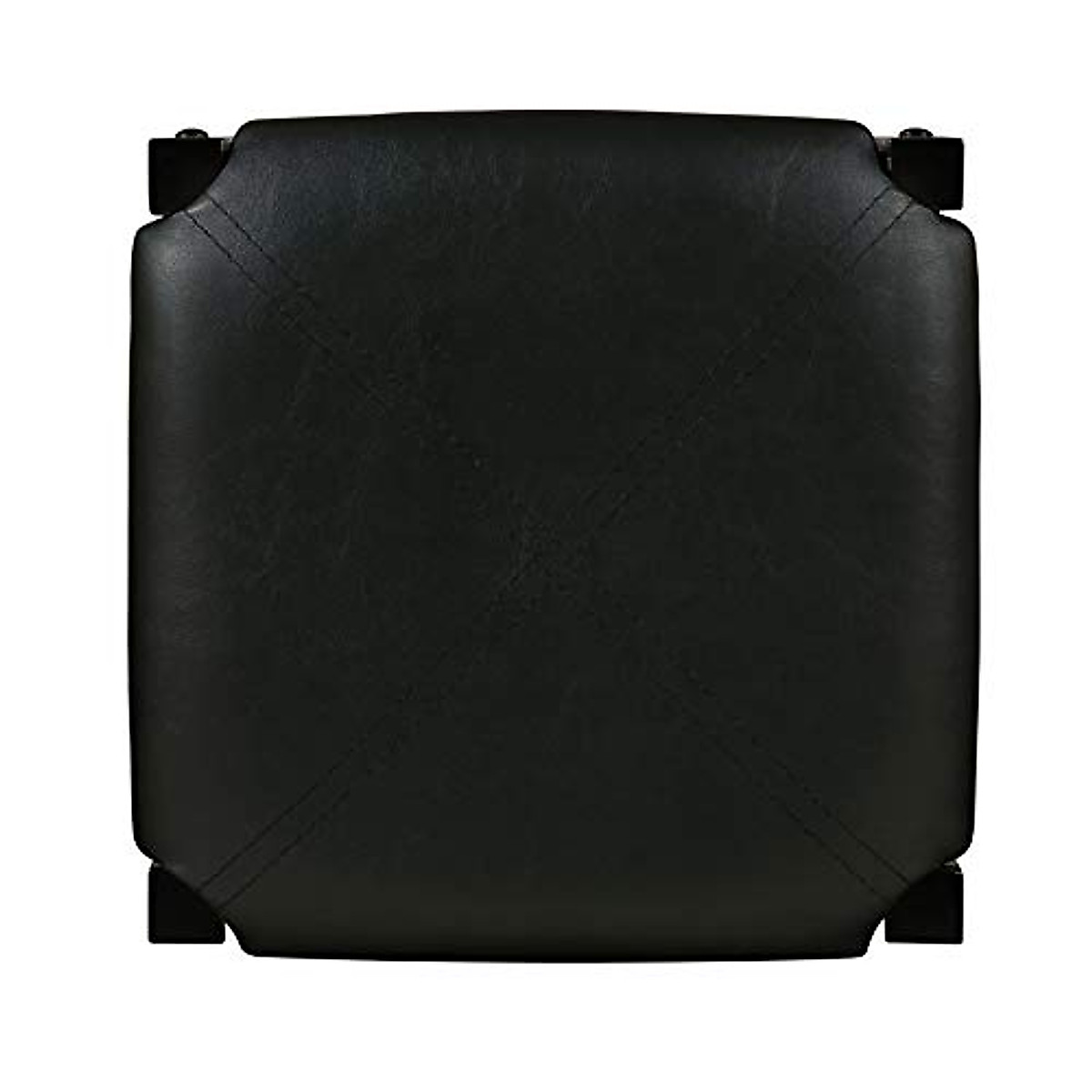 Linon Tifton Three Piece Wood Faux Marble Tavern Set in Black